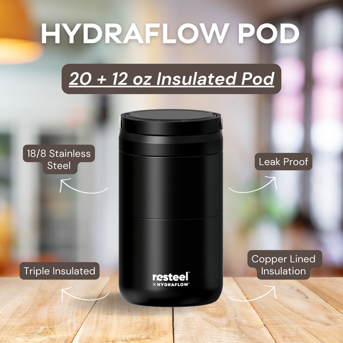 28oz + 12oz Resteel x Hydraflow Insulated Pod